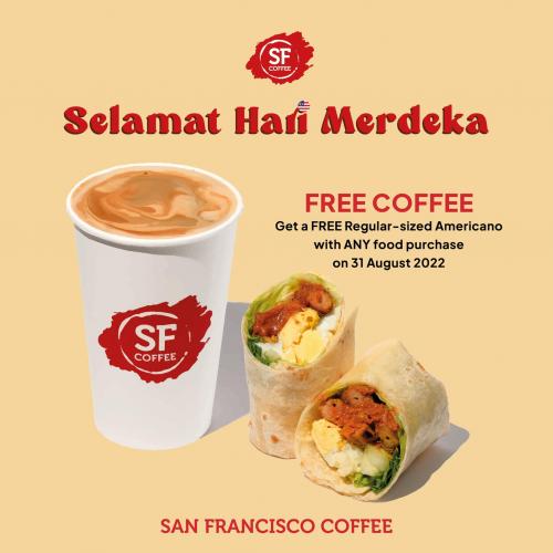 31 Aug 2022: San Francisco Coffee Free Coffee Merdeka Promotion ...