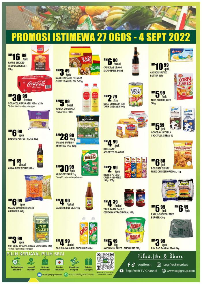 27 Aug-4 Sep 2022: Segi Fresh Opening Promotion at Lestari Perdana Seri ...