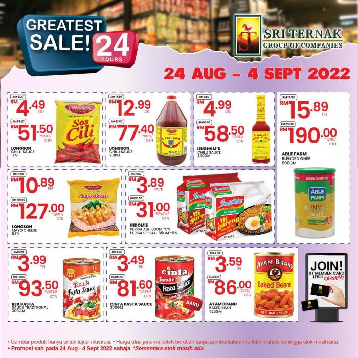 24 Aug-4 Sep 2022: Sri Ternak & ST Rosyam Greatest Sale Promotion ...