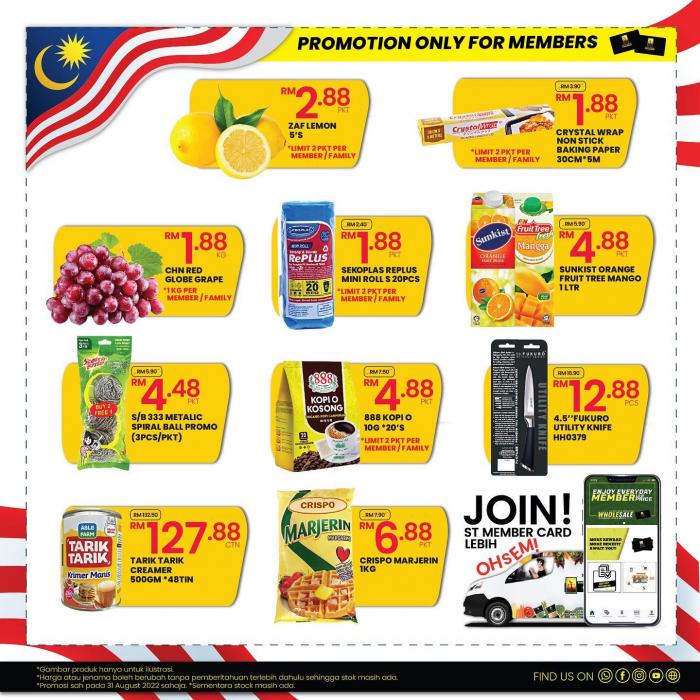 31 Aug 2022: Sri Ternak & ST Rosyam Members Day Promotion ...