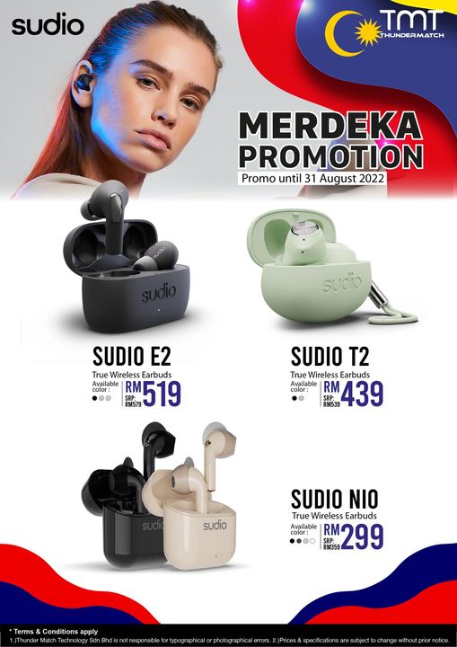 Now till 31 Aug 2022: TMT Sudio Merdeka Promotion - EverydayOnSales.com