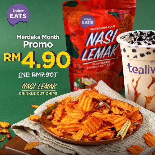 22 Aug 2022 Onward: Tealive Nasi Lemak Chips Merdeka Promotion ...