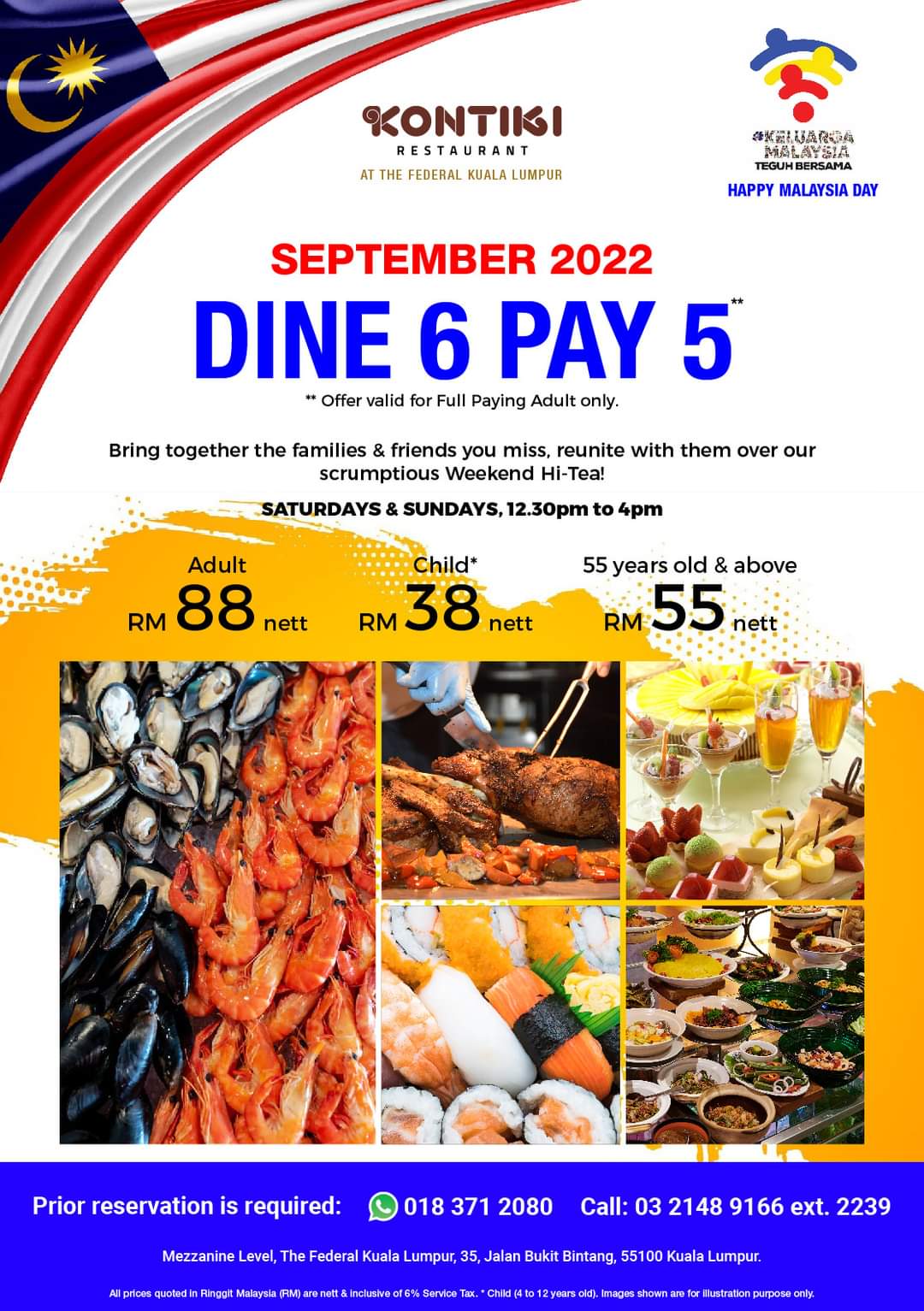 1 Sep 2022 Onward: The Federal Kuala Lumpur Tiki Weekend Buffet Hi-tea ...