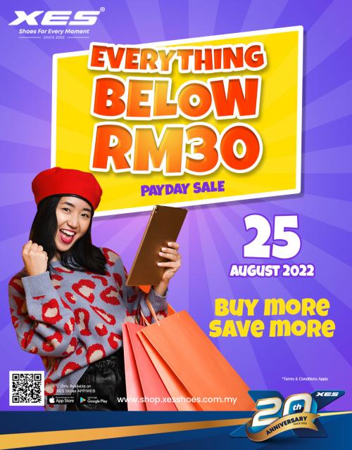 25 Aug 2022: XES Shoes PayDay Sale - EverydayOnSales.com