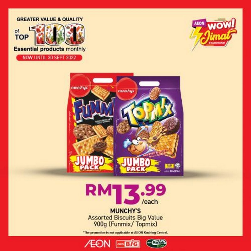 Now till 30 Sep 2022: AEON Top 100 Essential Products Promotion ...