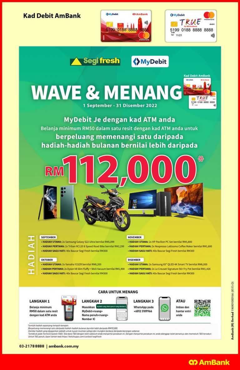 Now till 31 Dec 2022: Ambank WAVE & WIN MyDebit Contest ...
