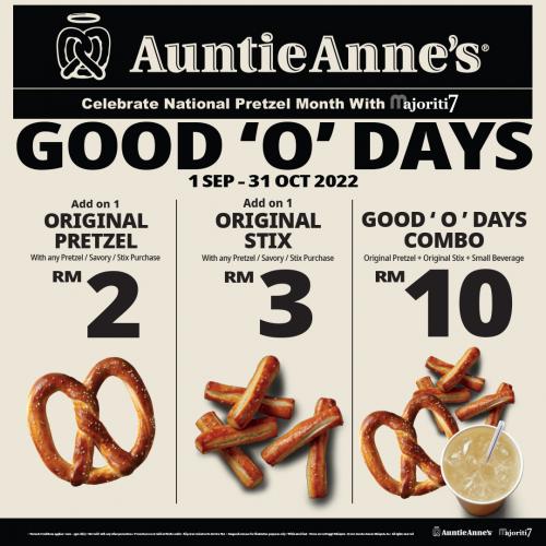 1 Sep-31 Oct 2022: Auntie Anne's National Pretzel Month Promotion ...