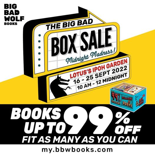16-25 Sep 2022: Big Bad Wolf Books Box Sale - EverydayOnSales.com