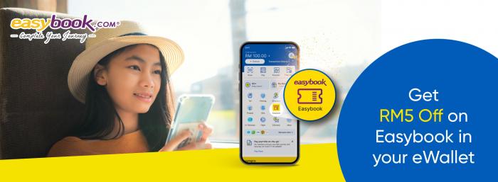 1-30 Sep 2022: Easybook RM5 Discount Promotion with Touch 'n Go - EverydayOnSales.com