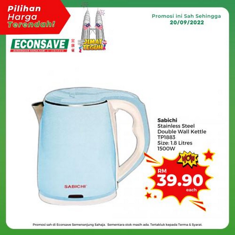 Now till 20 Sep 2022: Econsave Electrical & Kitchen Essentials ...