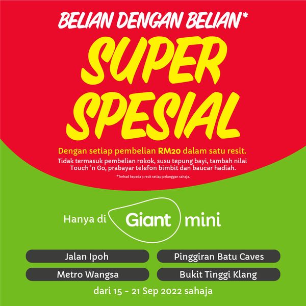 15-21 Sep 2022: Giant Super Special Deal - EverydayOnSales.com