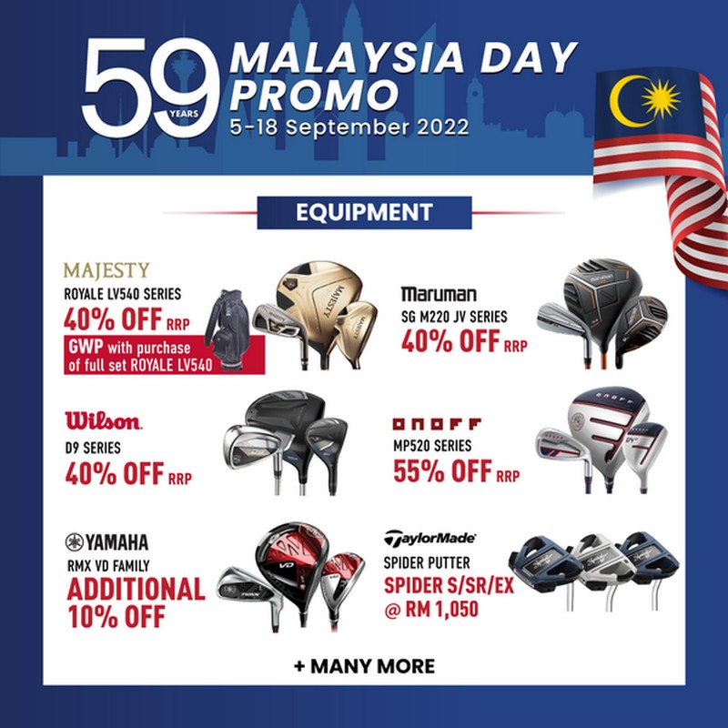 Now till 18 Sep 2022: MST Golf Malaysia Day Promo - EverydayOnSales.com