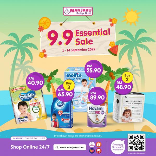 1-14 Sep 2022: Manjaku Online 9.9 Essential Sale - EverydayOnSales.com