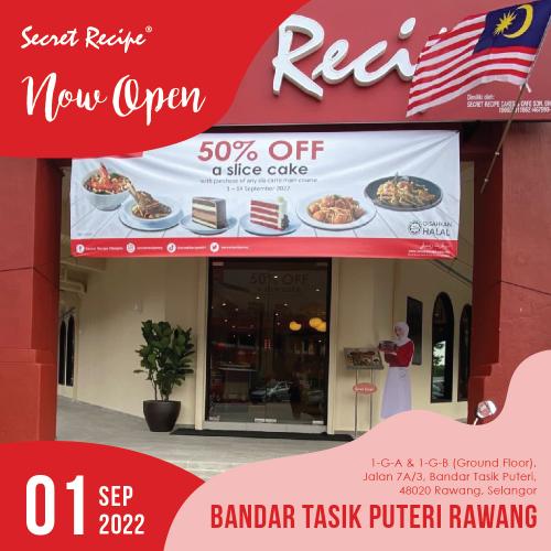 1-14 Sep 2022: Secret Recipe Opening Promotion at Bandar Tasik Puteri ...