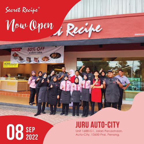 8-21 Sep 2022: Secret Recipe Opening Promotion at Juru Auto-City ...