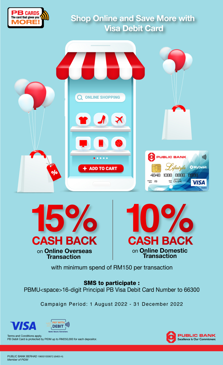 Now till 31 Dec 2022: Shop Online and Save More with Public Bank Visa ...