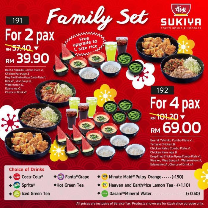 13 Sep 2022 Onward: Sukiya Family Set Promotion - EverydayOnSales.com