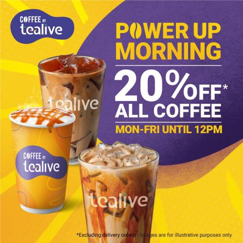 2 Sep 2022 Onward: Tealive 20% OFF All Coffee Promotion ...