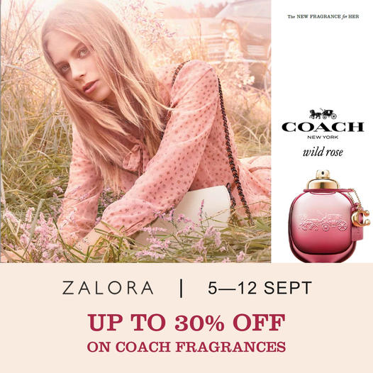 5-12 Sep 2022: ZALORA Coach Wild Rose Promo - EverydayOnSales.com