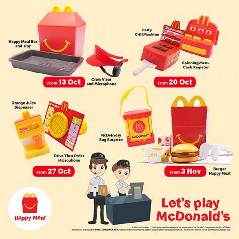 13 Oct-9 Nov 2022: McDonald's Happy Meal Free Mcdonald's Toys Promotion ...