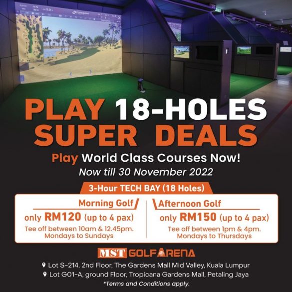 Now till 30 Nov 2022: MST Golf Arena Play 18-holes Super Deals ...