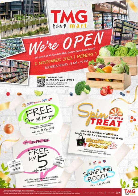 21 Nov-4 Dec 2022: TMG Mart Opening Promotion at KL Eco City Mall ...