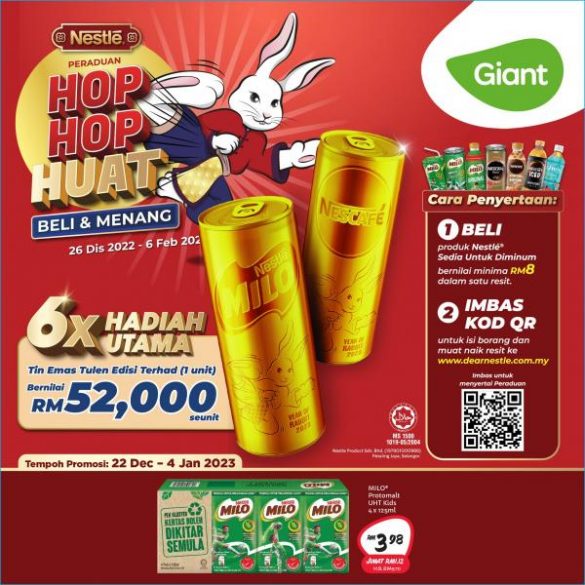 Now till 6 Feb 2023: Giant Nestle CNY Buy & Win Gold Milo/Nescafe Promo ...