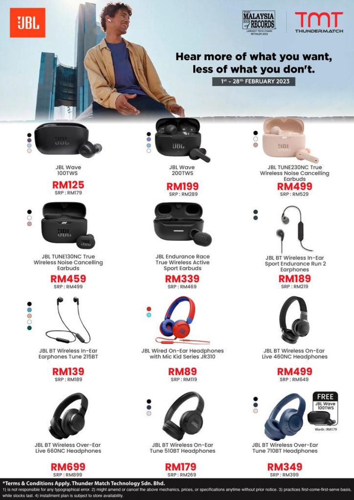 1-28 Feb 2023: TMT JBL Promo - EverydayOnSales.com