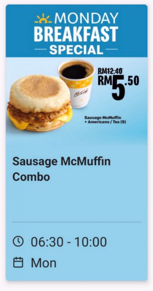 6 Mar 2023 onward: McDonald's Monday Breakfast Promotion! As Low as RM5 ...