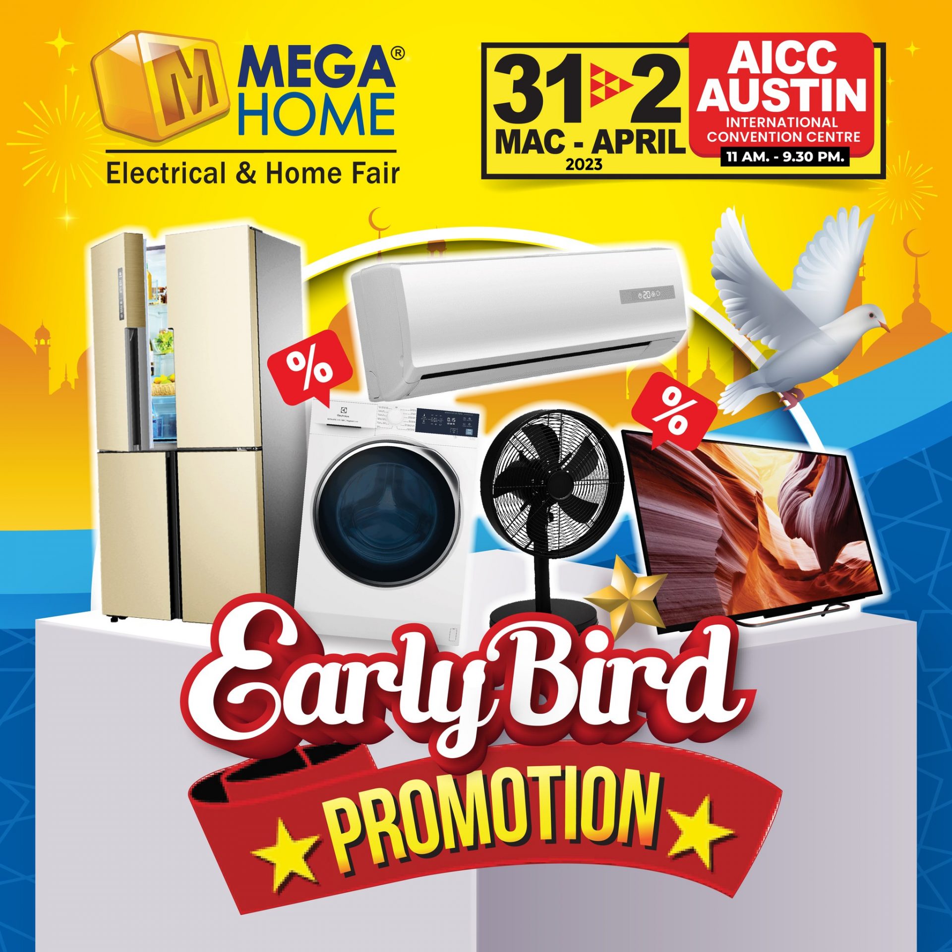 31 Mar-2 Apr 2023: Megahome Electrical and Home Fair - EverydayOnSales.com