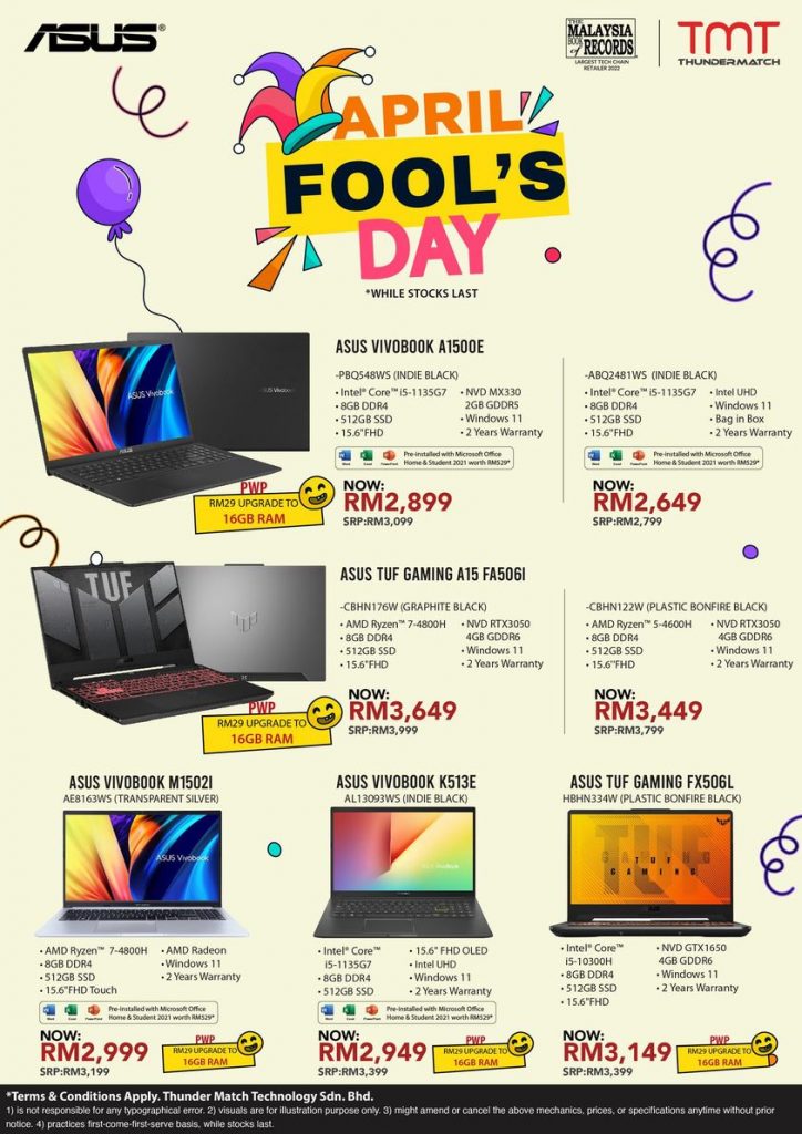 31 Mar 2023 Onward: TMT Laptop Promotion - EverydayOnSales.com