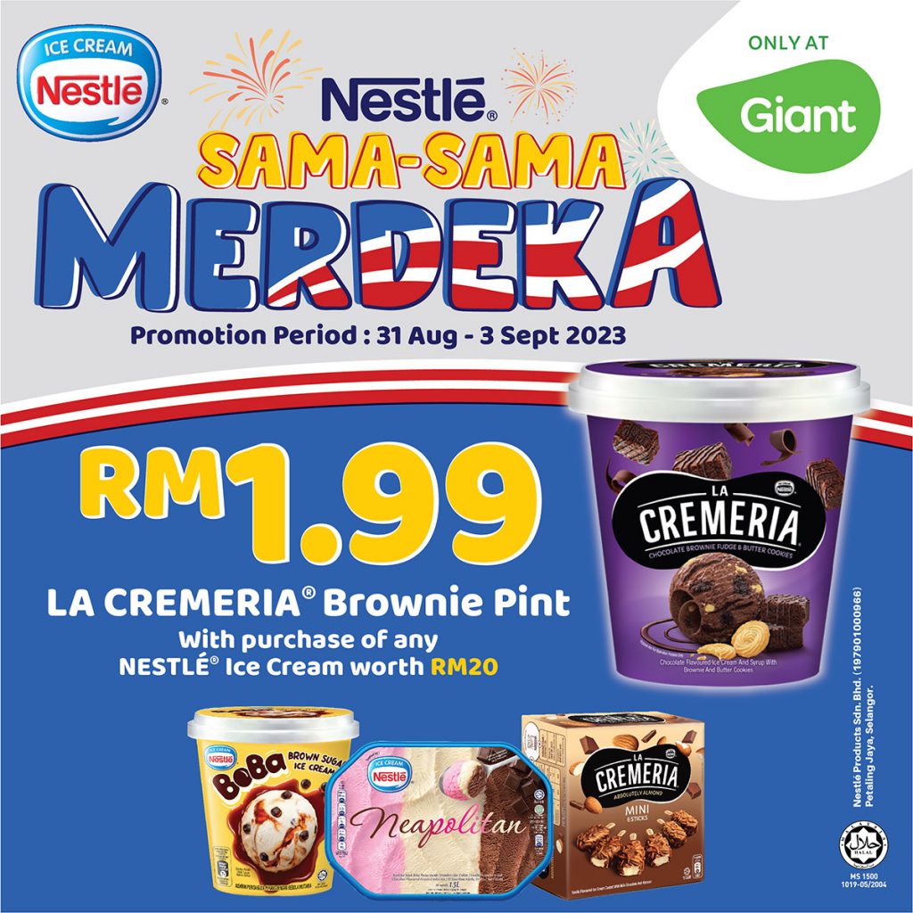 31 Aug-3 Sep 2023: Giant Nestle Ice Cream Merdeka Promo ...