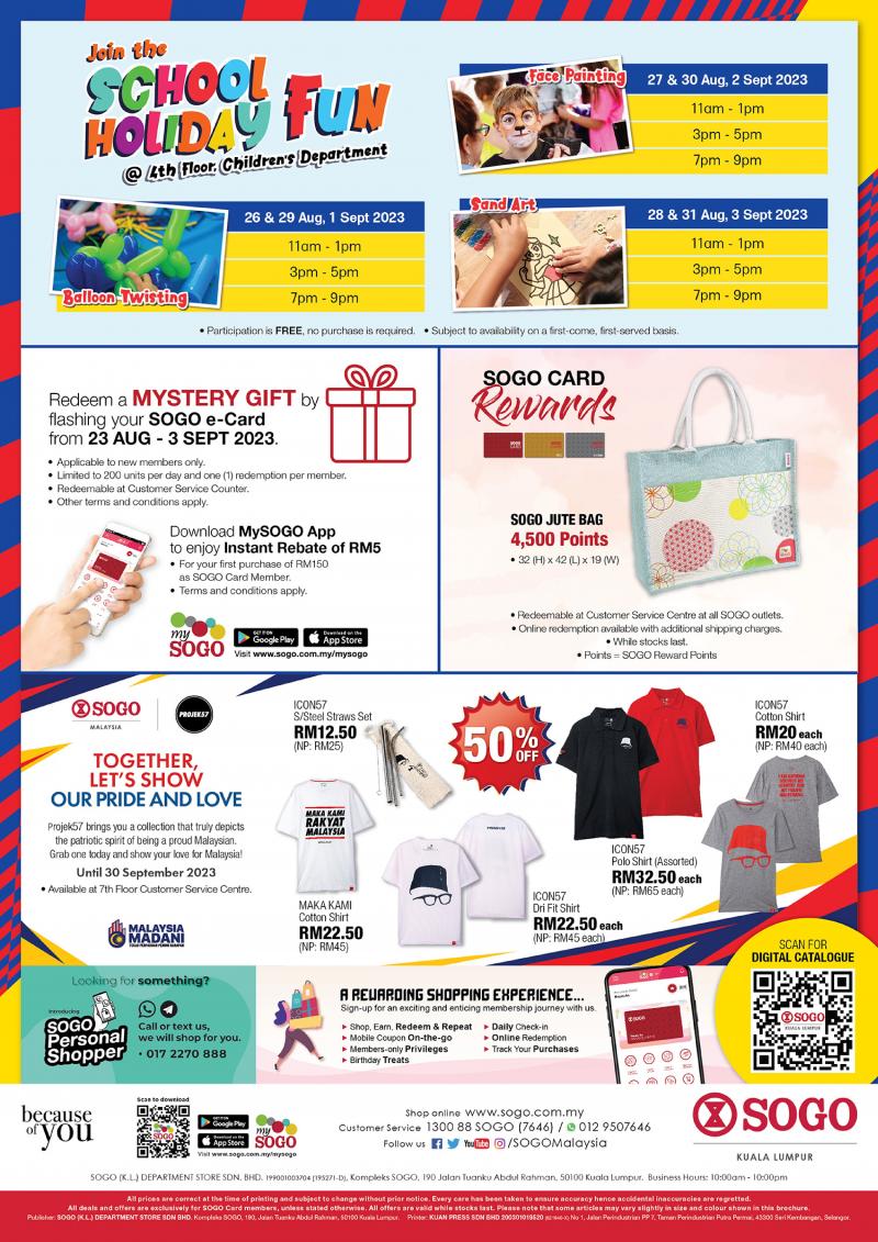 23 Aug-3 Sep 2023: SOGO Members Day Sale Catalogue - EverydayOnSales.com 23 Aug-3 Sep 2023: SOGO Members Day Sale Catalogue - EverydayOnSales.com