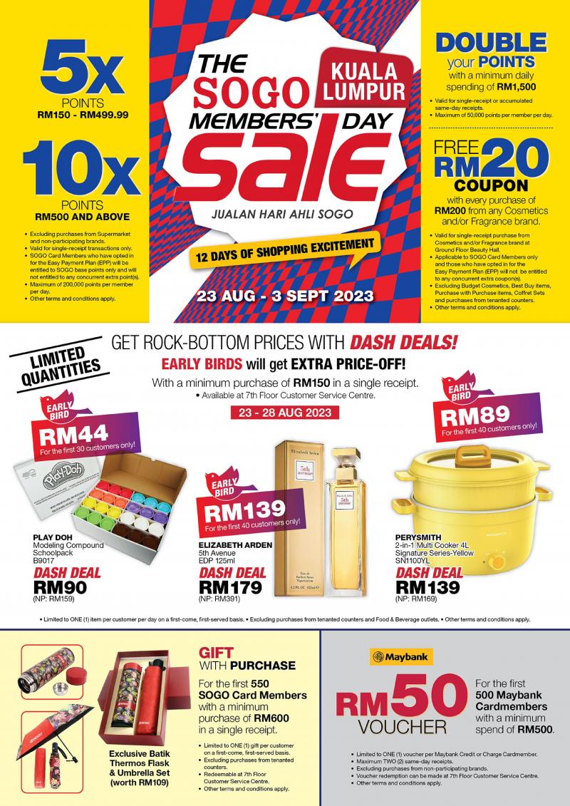 23 Aug-3 Sep 2023: SOGO Members Day Sale Catalogue - EverydayOnSales.com 23 Aug-3 Sep 2023: SOGO Members Day Sale Catalogue - EverydayOnSales.com