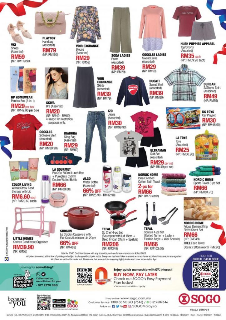 23 Aug-4 Sep 2023: SOGO Merdeka Promotion - EverydayOnSales.com 23 Aug-4 Sep 2023: SOGO Merdeka Promotion - EverydayOnSales.com