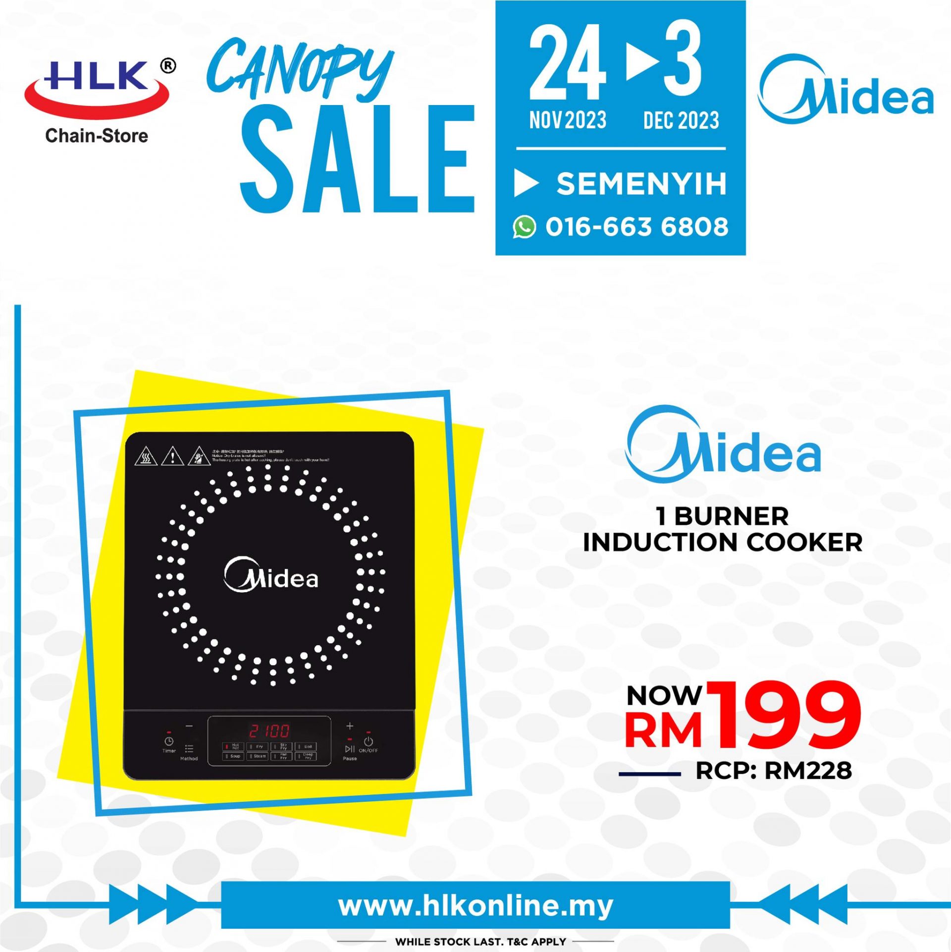 24 Nov-3 Dec 2023: HLK Canopy Sale - EverydayOnSales.com