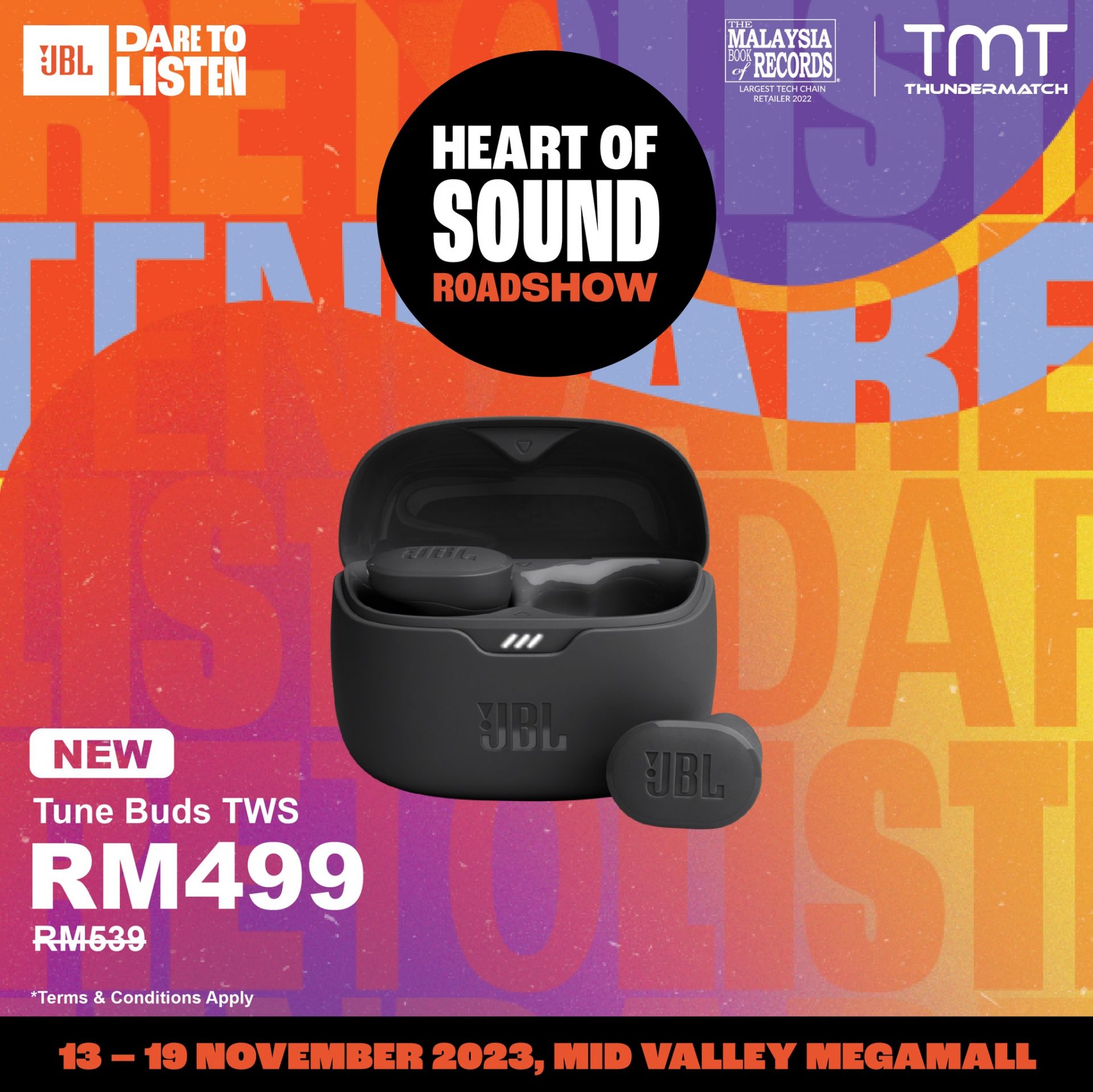 13-19 Nov 2023: TMT JBL Heart of Sound Roadshow at Mid Valley Megamall ...