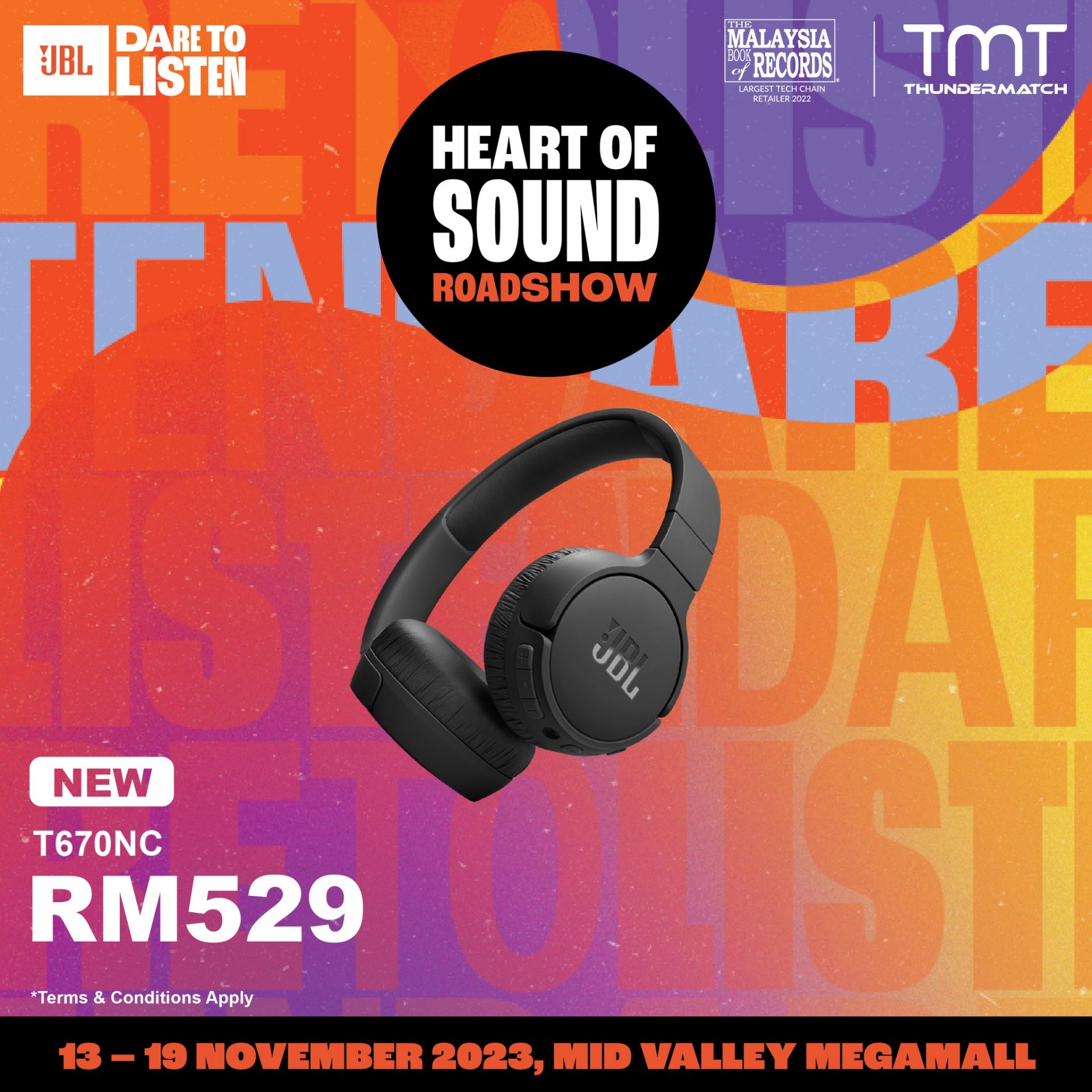 13-19 Nov 2023: TMT JBL Heart of Sound Roadshow at Mid Valley Megamall - EverydayOnSales.com
