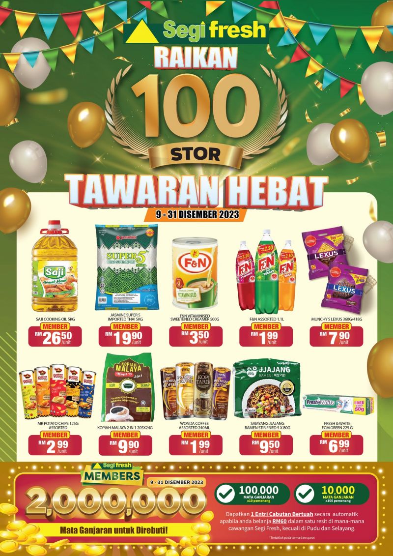 9-31 Dec 2023: Segi Fresh 100 Stores Promotion - EverydayOnSales.com