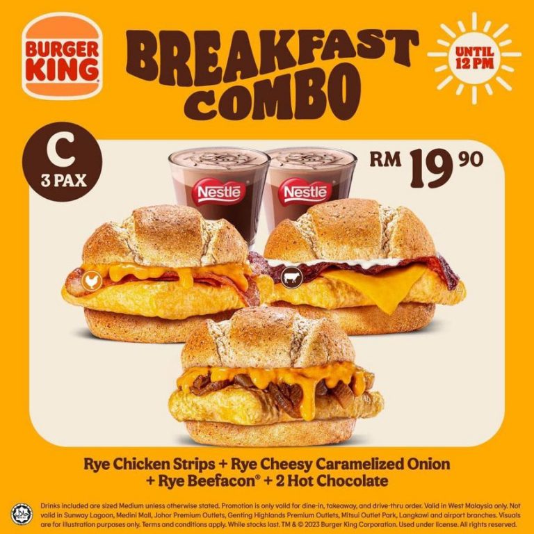 8 Jan 2024 Onward: Burger King - Breakfast Combo Deal - EverydayOnSales.com