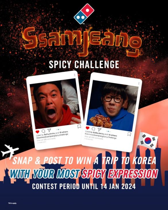 Now till 14 Jan 2024: Domino's Pizza - Ssamjeang Spicy Challenge ...