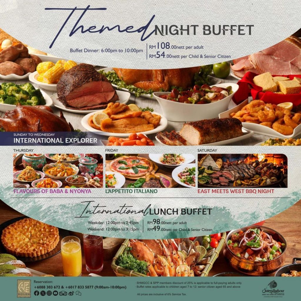 15 Jan 2024 Onward: Sutera Harbour Resort - All New Themed Night Buffet ...