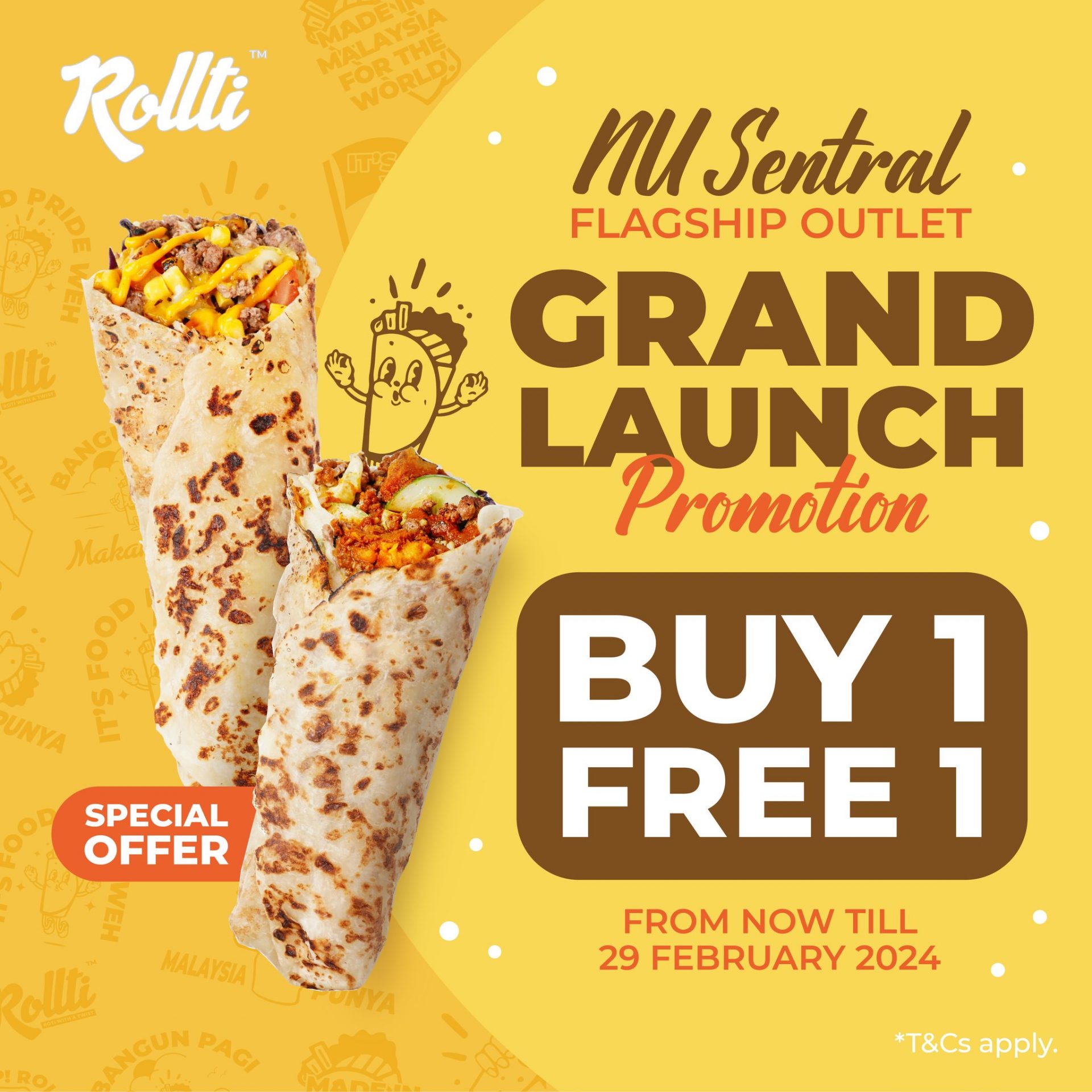Now till 29 Feb 2024: rollti - Grand Launch Promotion at Nu Sentral ...