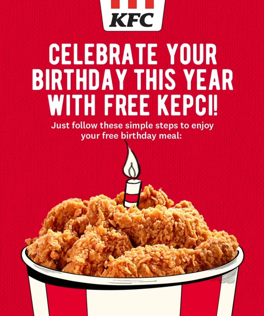 Now till 31 Dec 2024: KFC - Free KEPCI Promo - EverydayOnSales.com