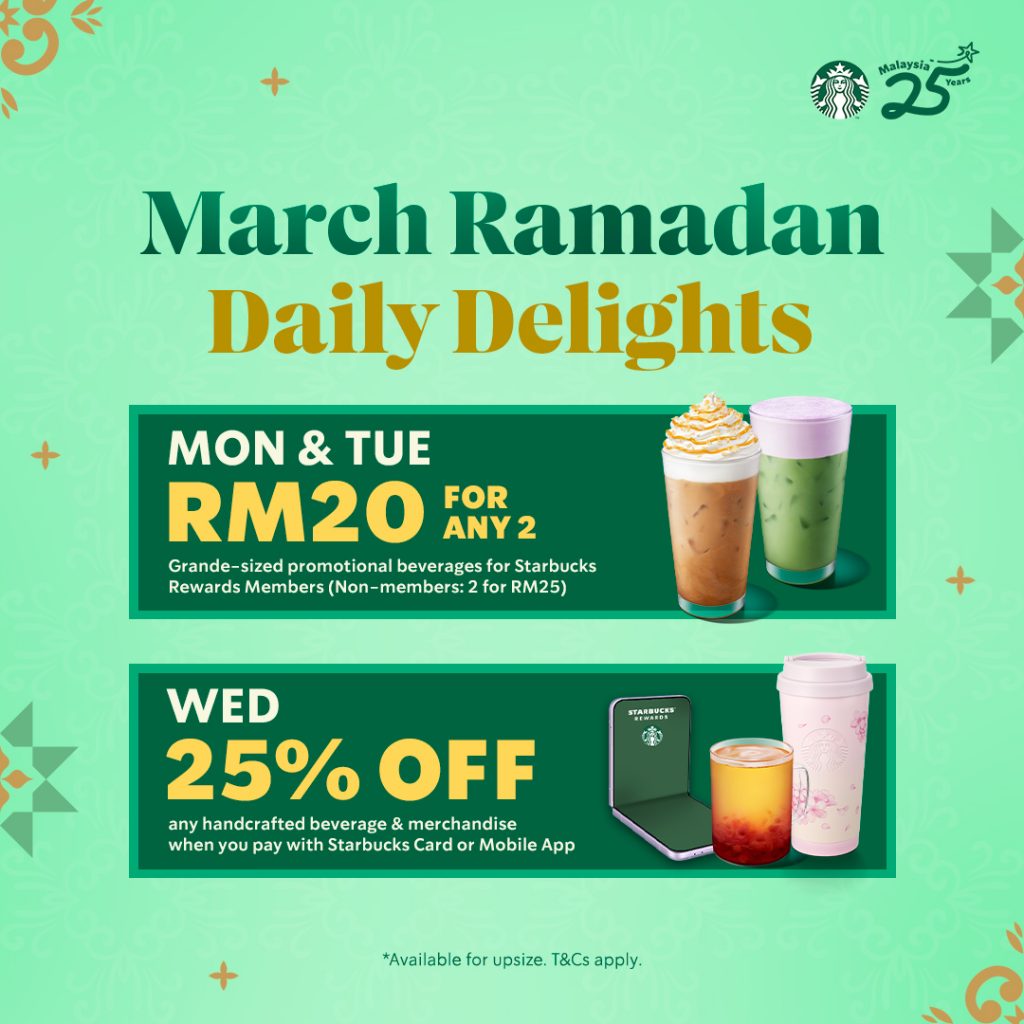 15 Mar 2024 Onward: Starbucks - Ramadan Promo - EverydayOnSales.com