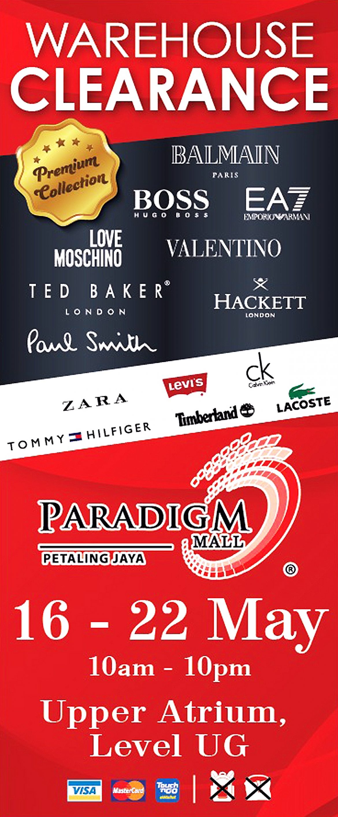 16-22 May 2024: Premium Collection Branded Fashion Warehouse Sale ...