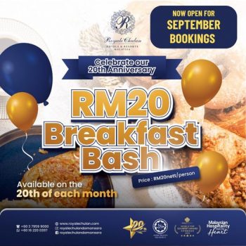 20 September 2024: Royale Chulan Damansara: RM20 Breakfast Bash Buffet - EverydayOnSales.com