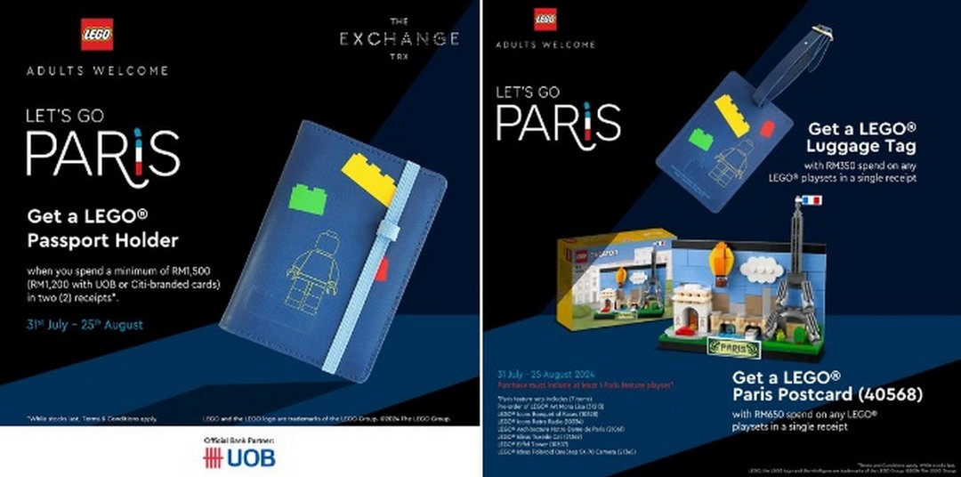31 July - 25 August 2024: The Exchange TRX: Exclusive LEGO® Parisian ...