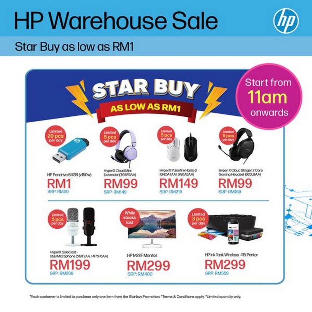 23-25 August 2024: HP Malaysia: Warehouse Sale at The Starling Mall! Up ...