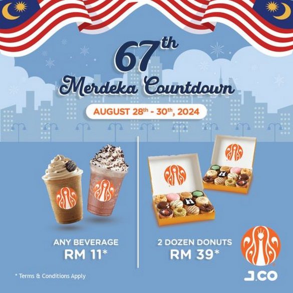 28-30 August 2024: J.CO Donuts & Coffee Malaysia: Merdeka Countdown ...